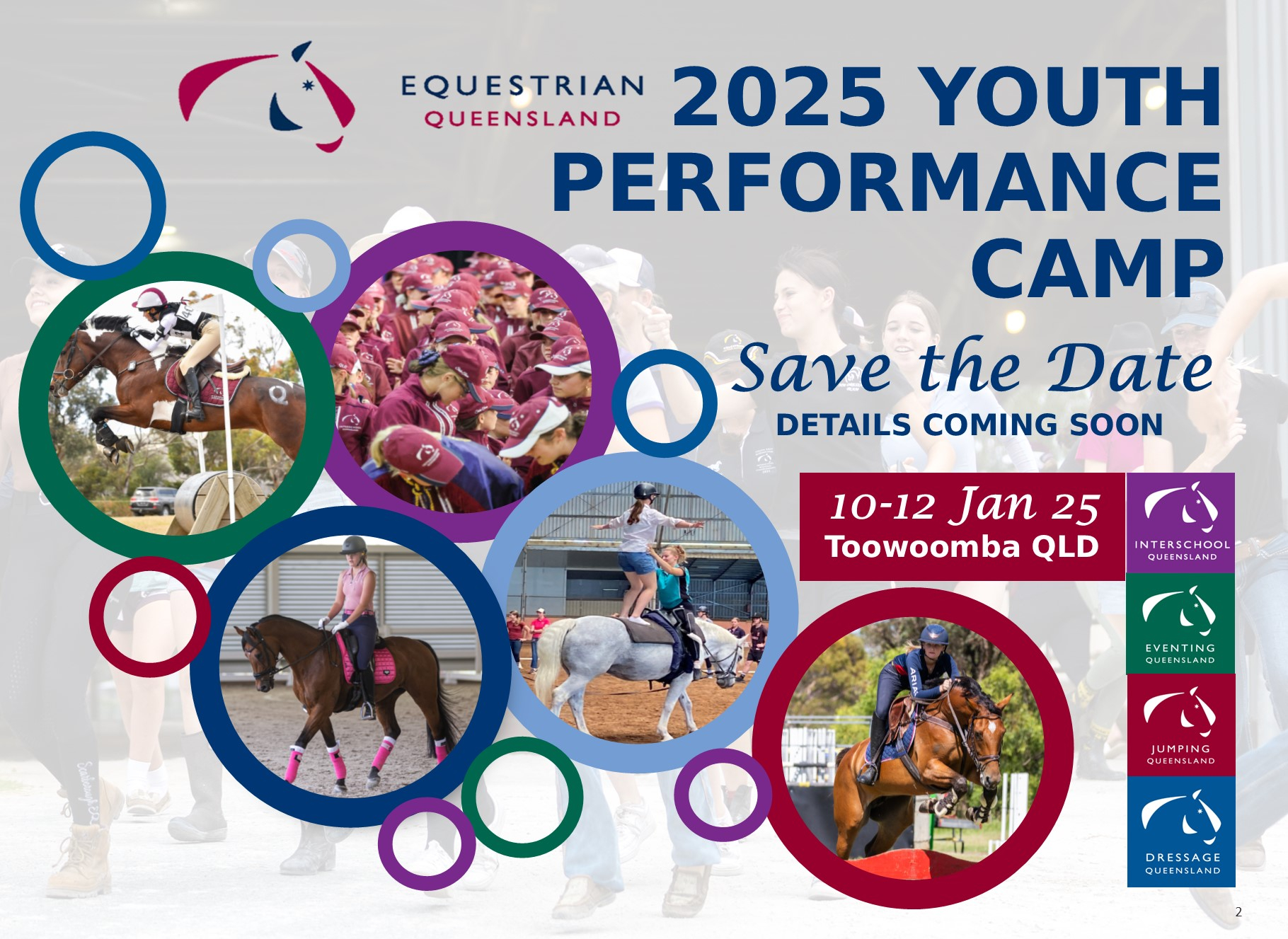 2025 EQ Youth Performance Camp - Save the Date | Equestrian Queensland